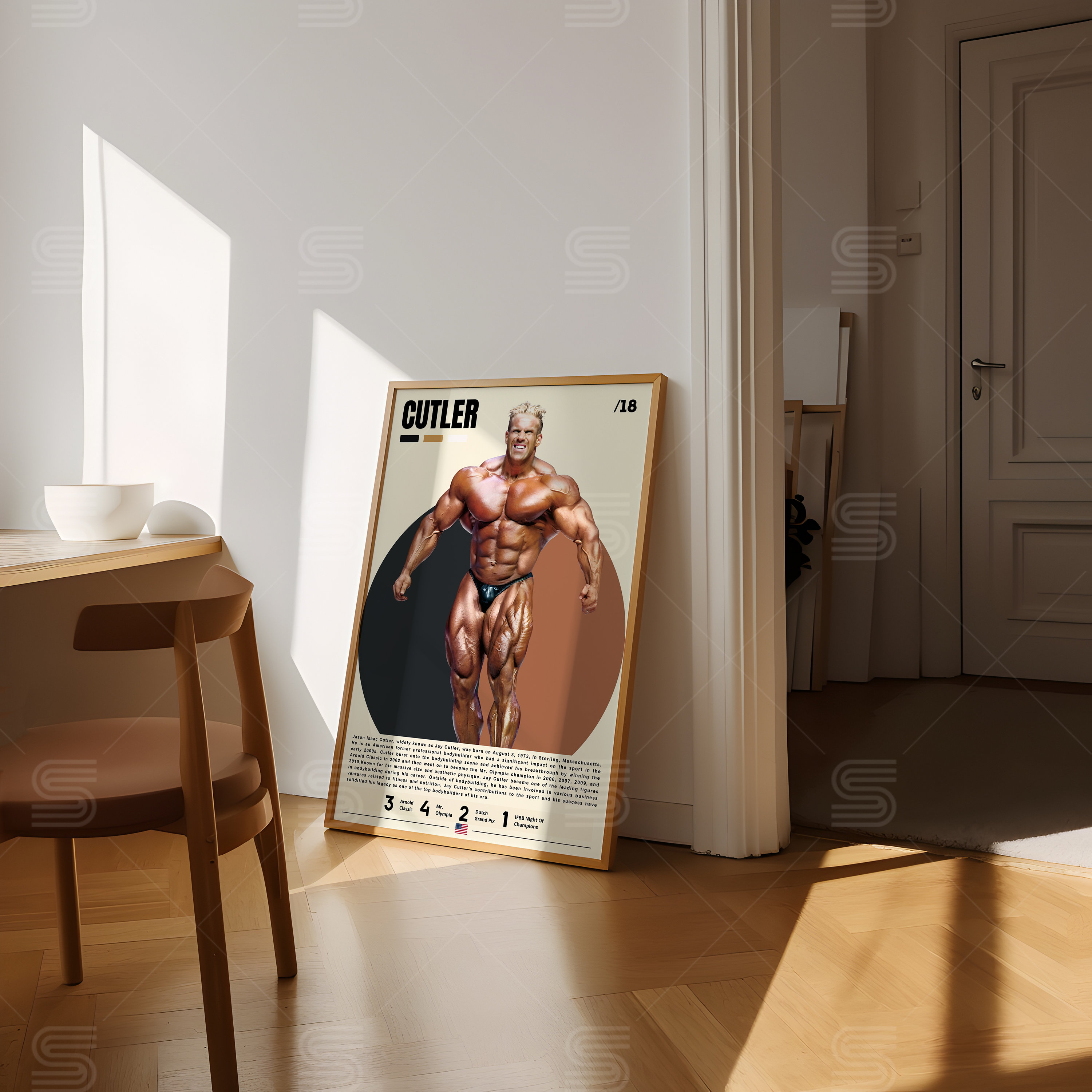 Jay Cutler Poster, Bodybuilding Poster, Gym Wall Art, Sports Poster ...