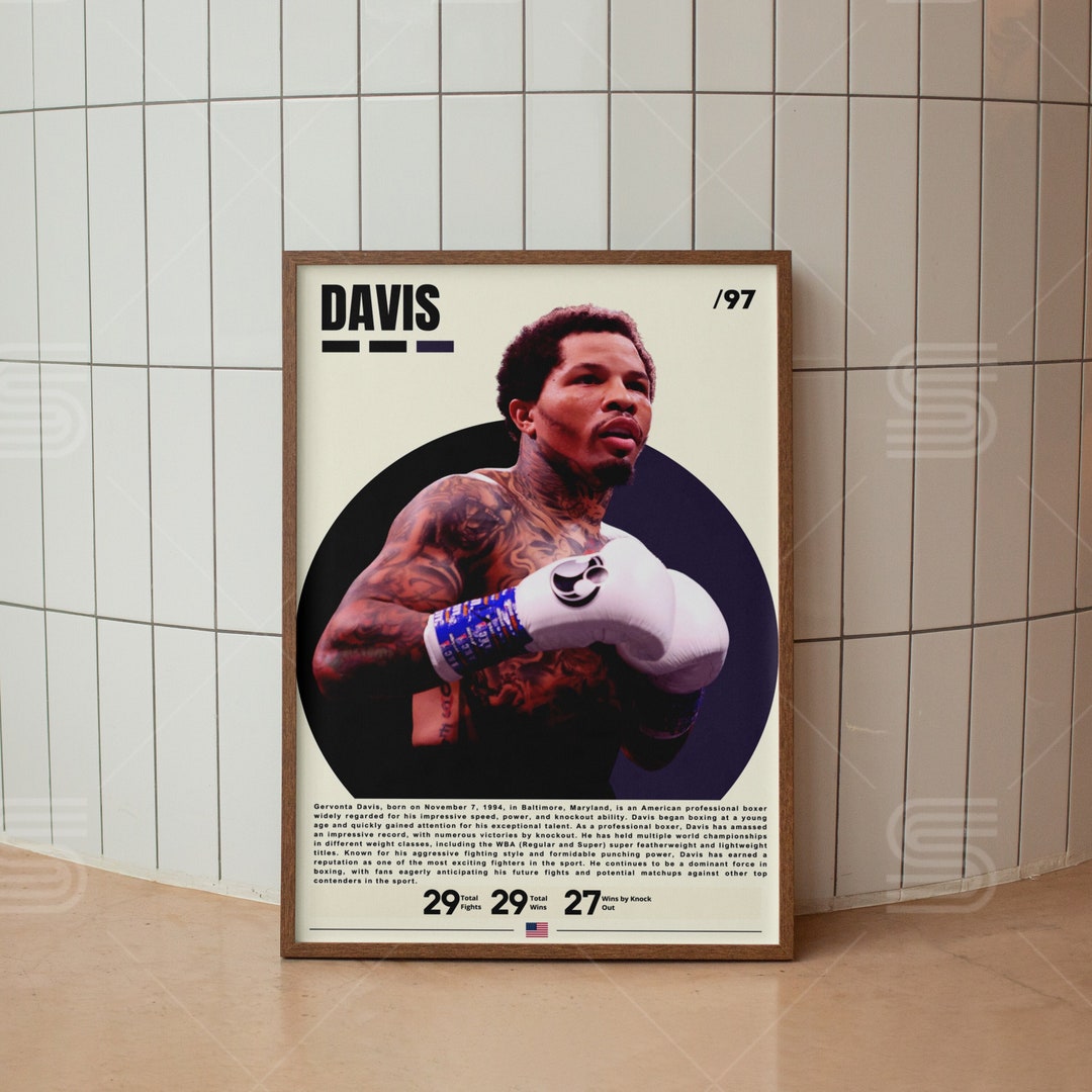 Gervonta Davis Poster, Boxing Poster, Gym Wall Art, Sports Poster, Gym ...