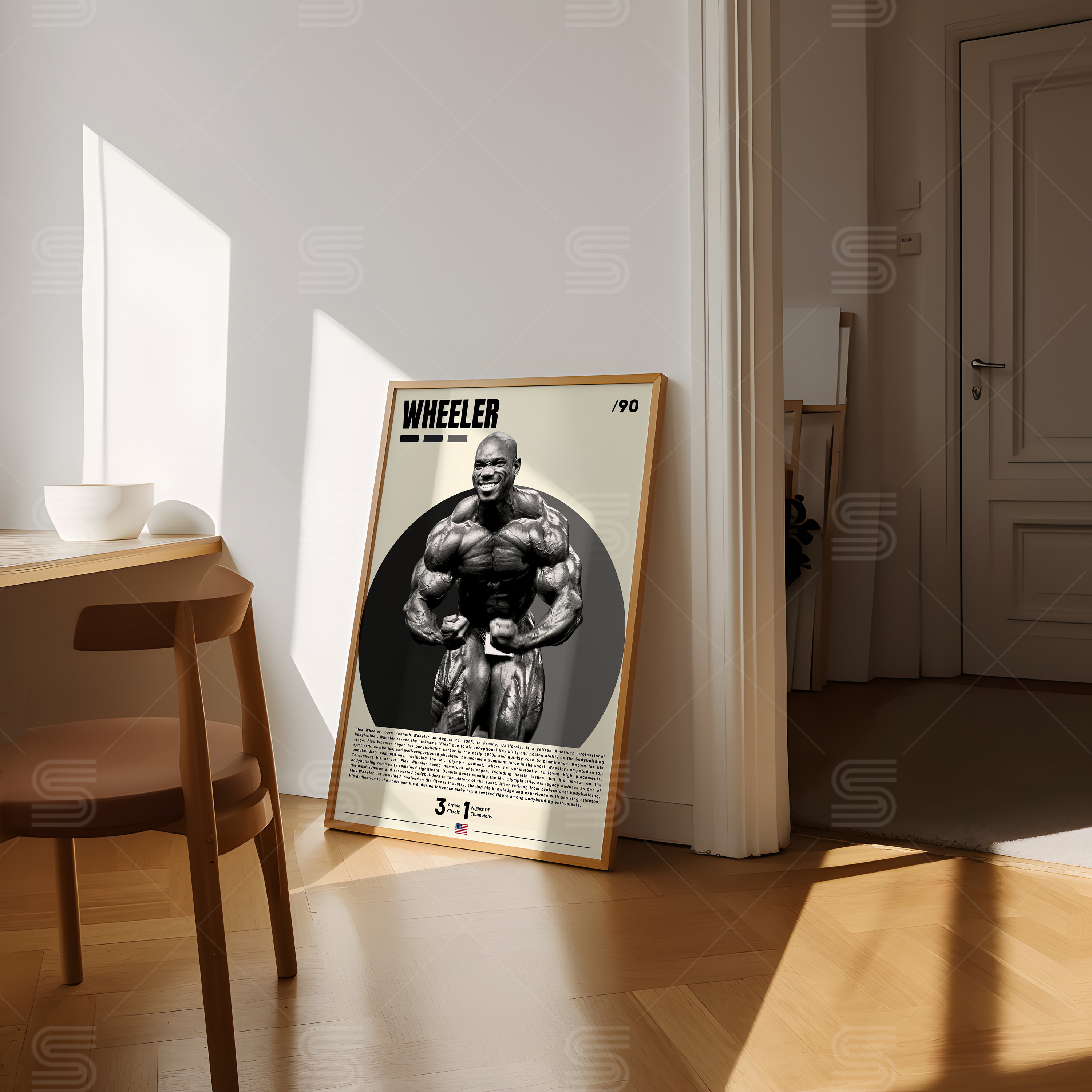 Flex Wheeler Poster, Bodybuilding Poster, Gym Wall Art, Sports Poster ...