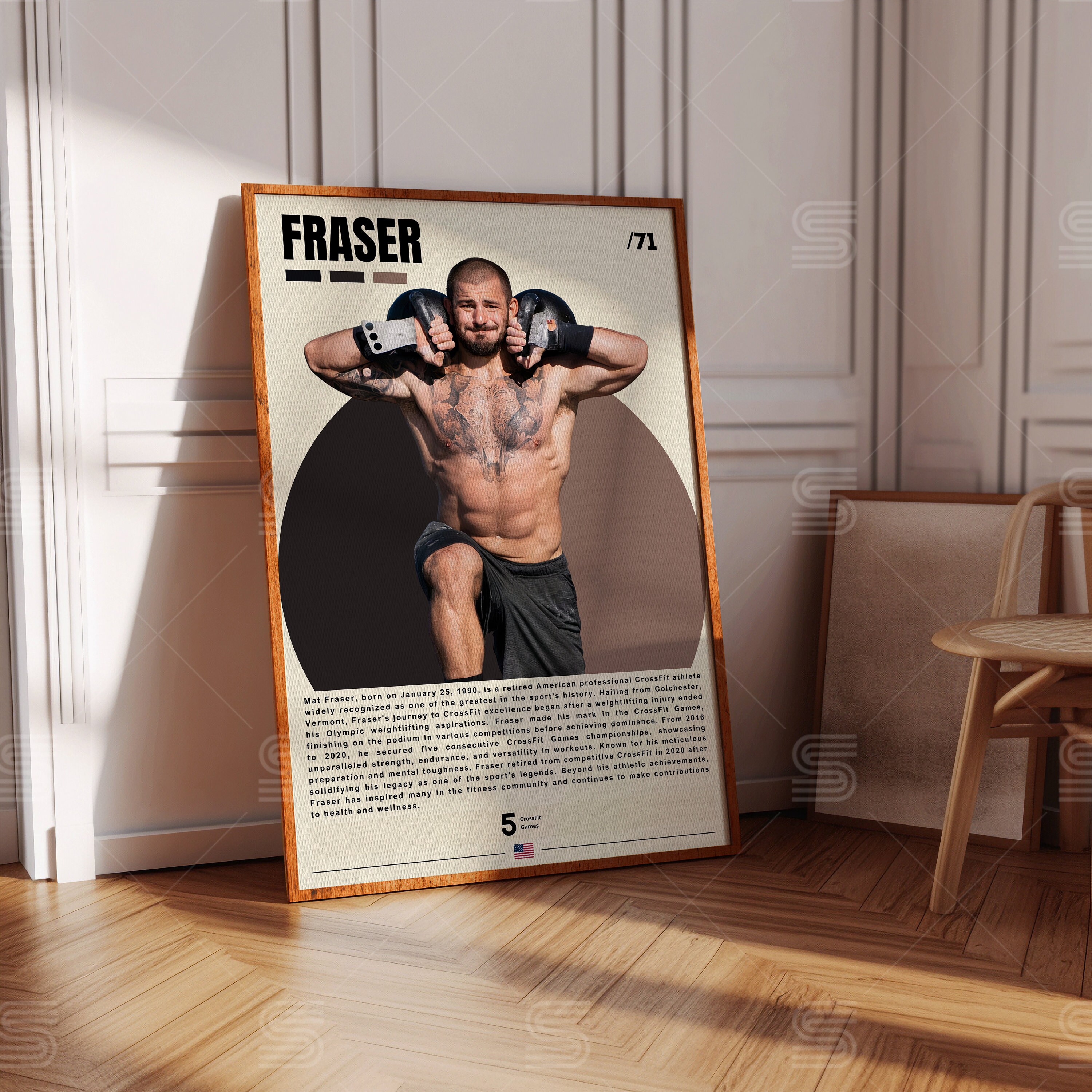 Mat Fraser Poster, Crossfit Poster, Crossfit Games Posters ...