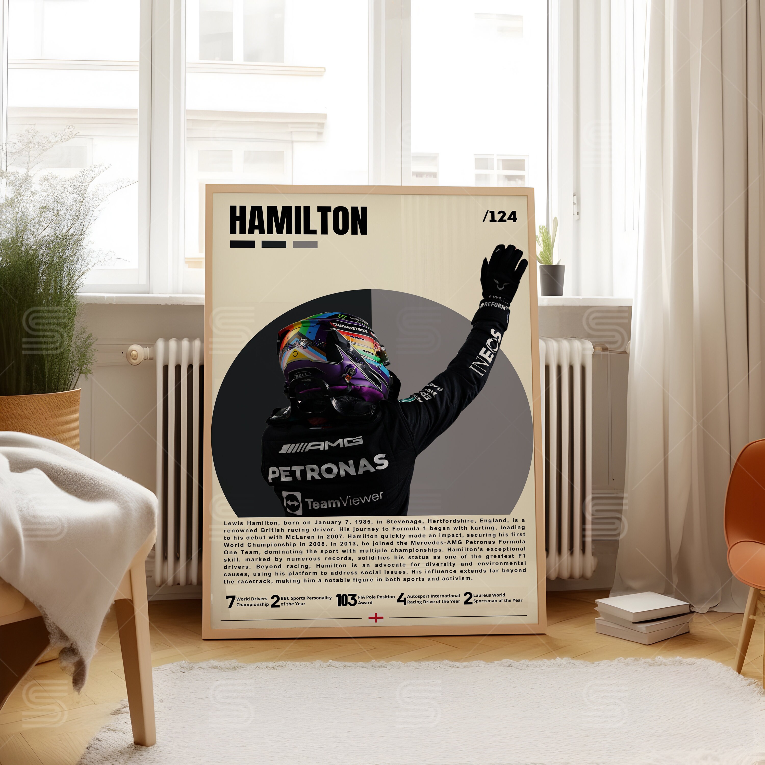 Lewis Hamilton Poster, Formula One Poster, F1 Racing Poster ...
