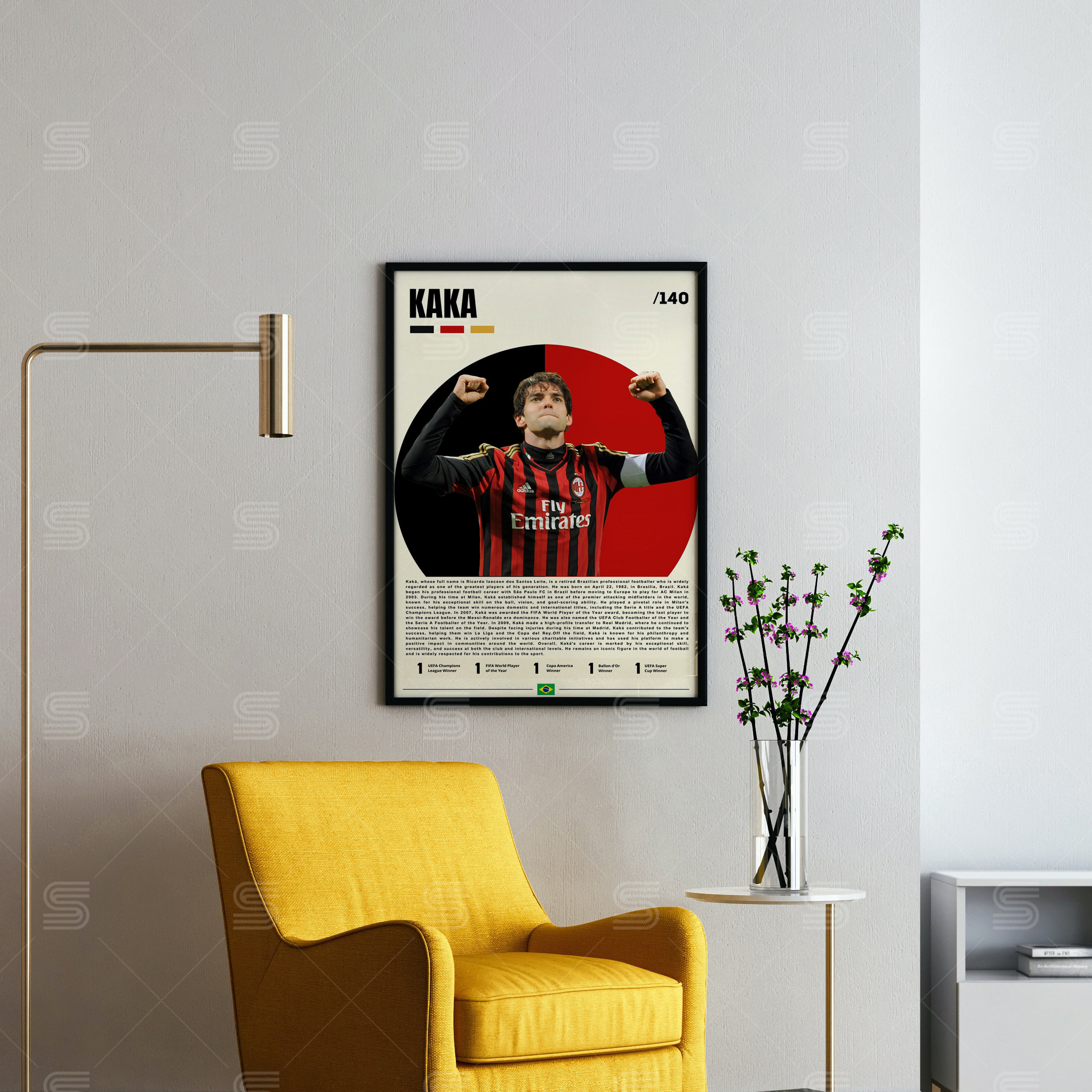 Kaka Poster, Football Player Poster, Soccer Gifts, Sports Poster ...