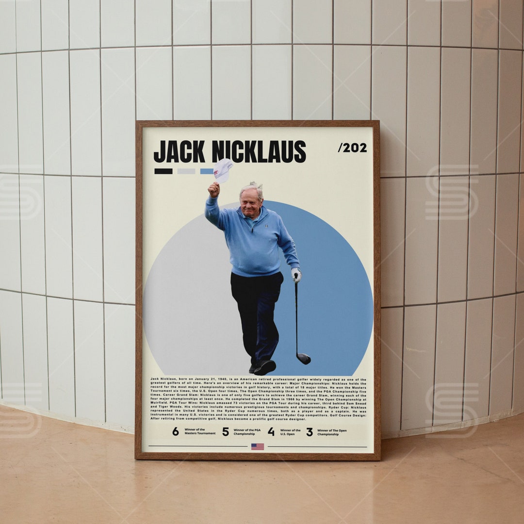 Jack William Nicklaus Poster, Golf Poster, Motivational Poster, Sports ...