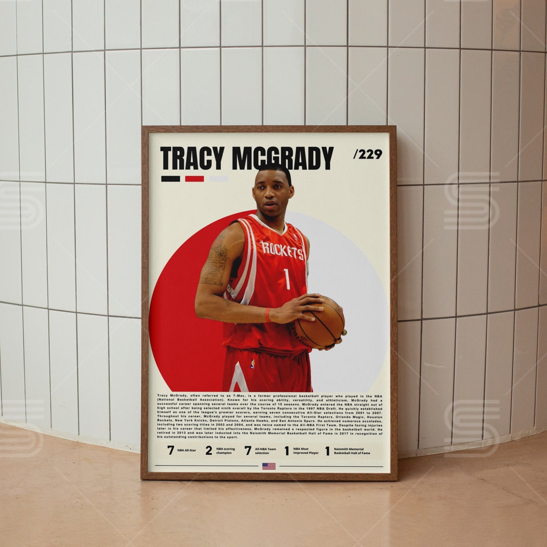 Tracy Mcgrady Poster, Basketball Player Poster, NBA Posters, Sports ...