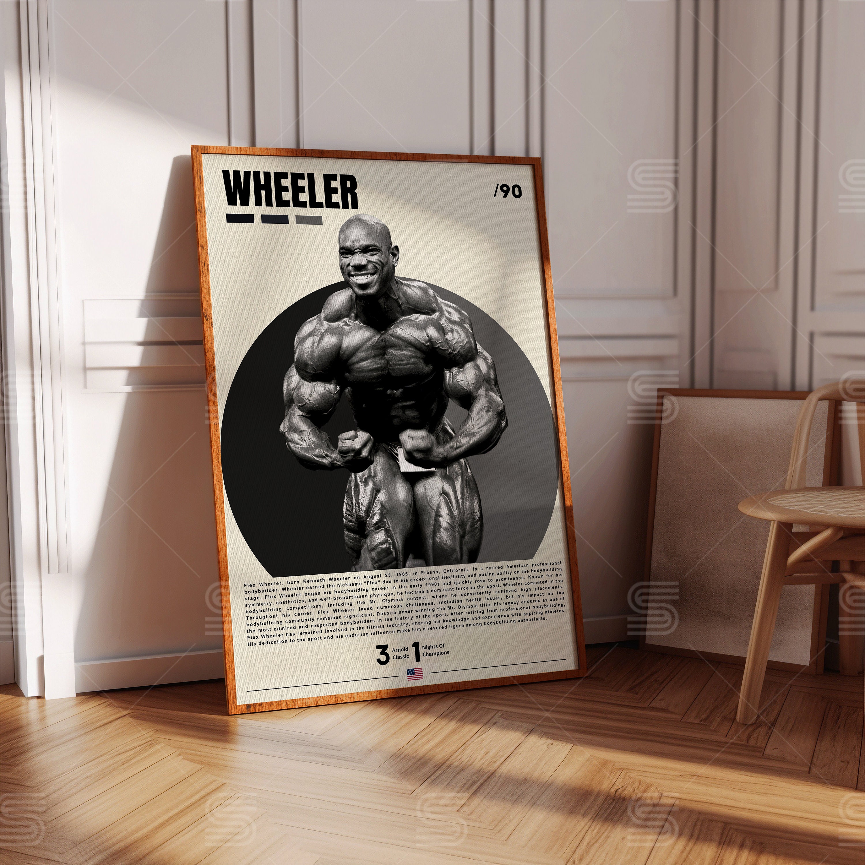 Flex Wheeler Poster, Bodybuilding Poster, Gym Wall Art, Sports Poster ...