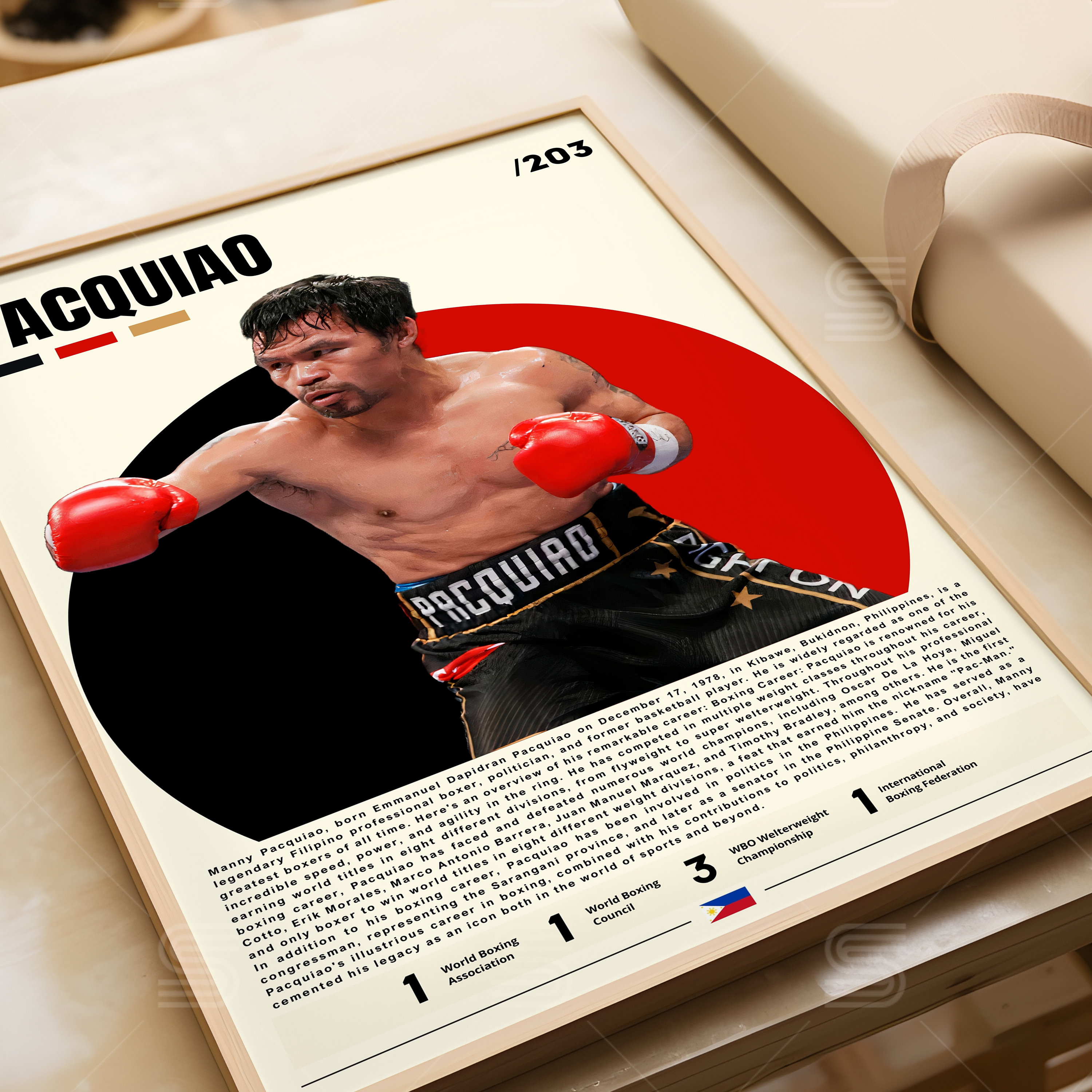 Manny Pacquiao Poster, Boxing Poster, Gym Wall Art, Sports Poster, Gym ...