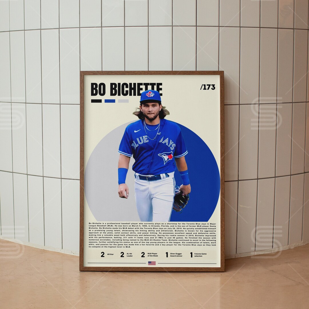 Bo Bichette Poster, Baseball Digital Posters, Baseball Prints, Sports ...