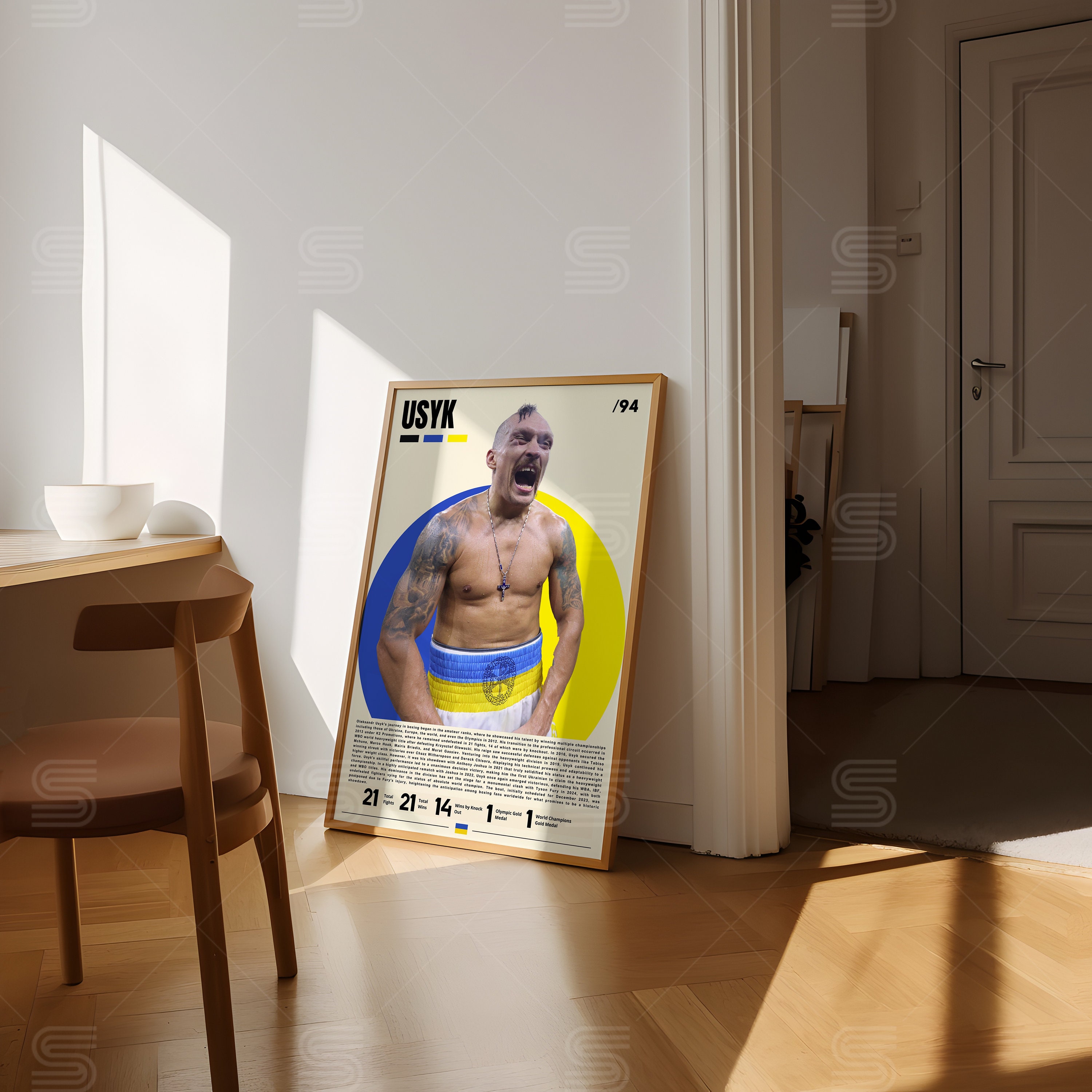 Oleksandr Usyk Poster, Boxing Poster, Gym Wall Art, Sports Poster, Gym ...