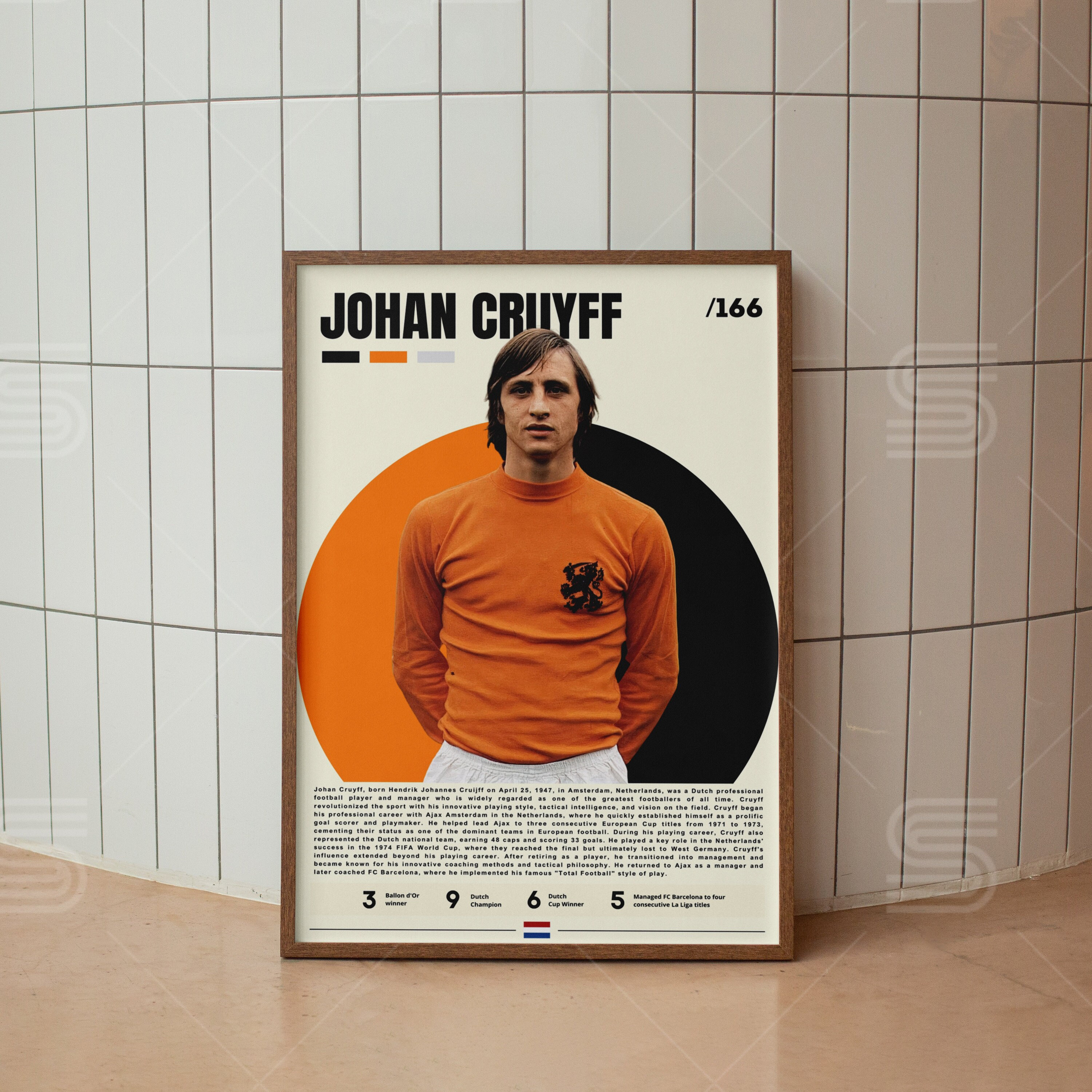 Johan Cruyff Poster, Football Player Poster, Soccer Gifts, Sports ...