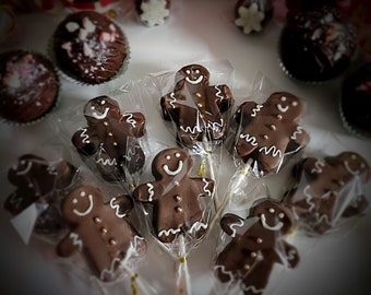 Gingerbread Man Cake Topper Fondant Sugar Gingerbread Man Christmas ...