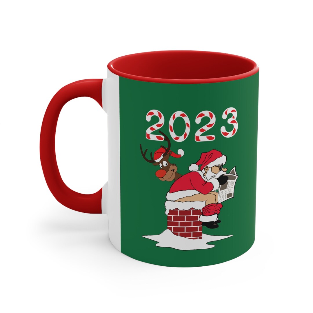 Santa Pooping Coffee Mug - Etsy