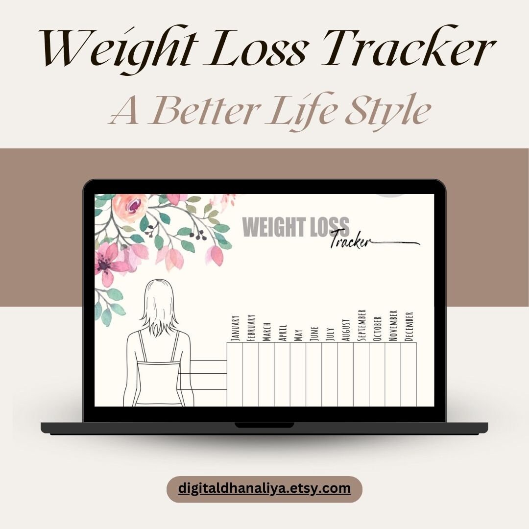 Weight Loss & Fitness Tracker Google Sheets Calorie Meal Planner Water ...