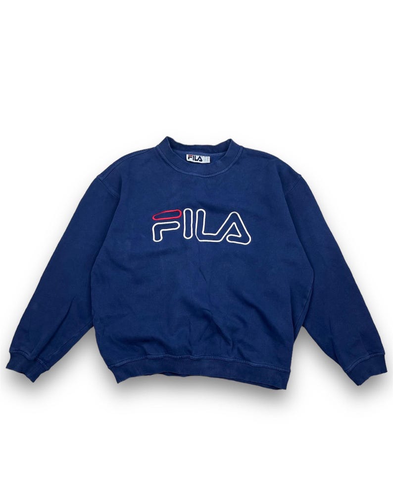 Fila Vinatge Sweatshirt Big Logo Size Medium - Etsy