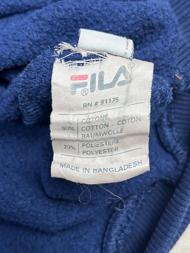 Fila Vinatge Sweatshirt Big Logo Size Medium - Etsy