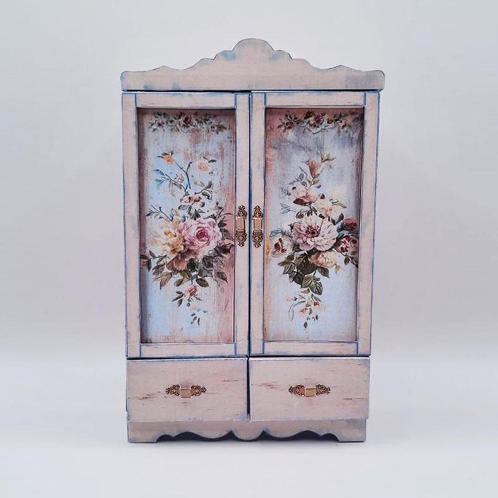 DIY 3D Wardrobe Template, Dollhouse Closet, Papercraft Furniture ...