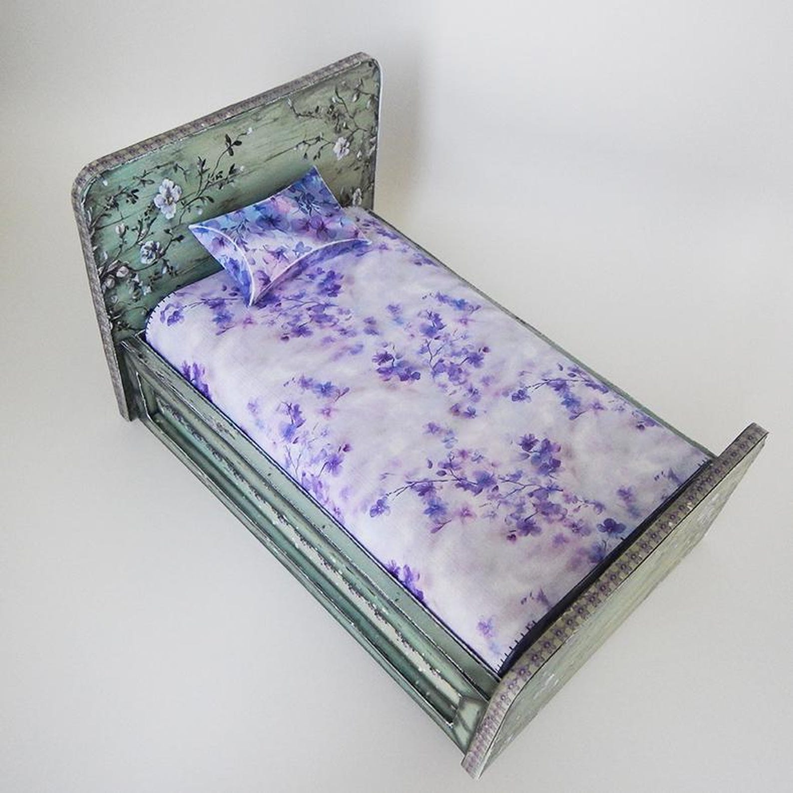 Printable Miniature Dollhouse Bed Template – DIY Paper Furniture - Etsy
