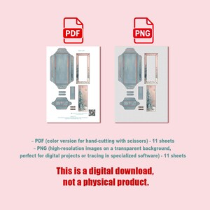 3D Paper Winter Wardrobe | DIY Miniature Furniture Template | Vintage ...