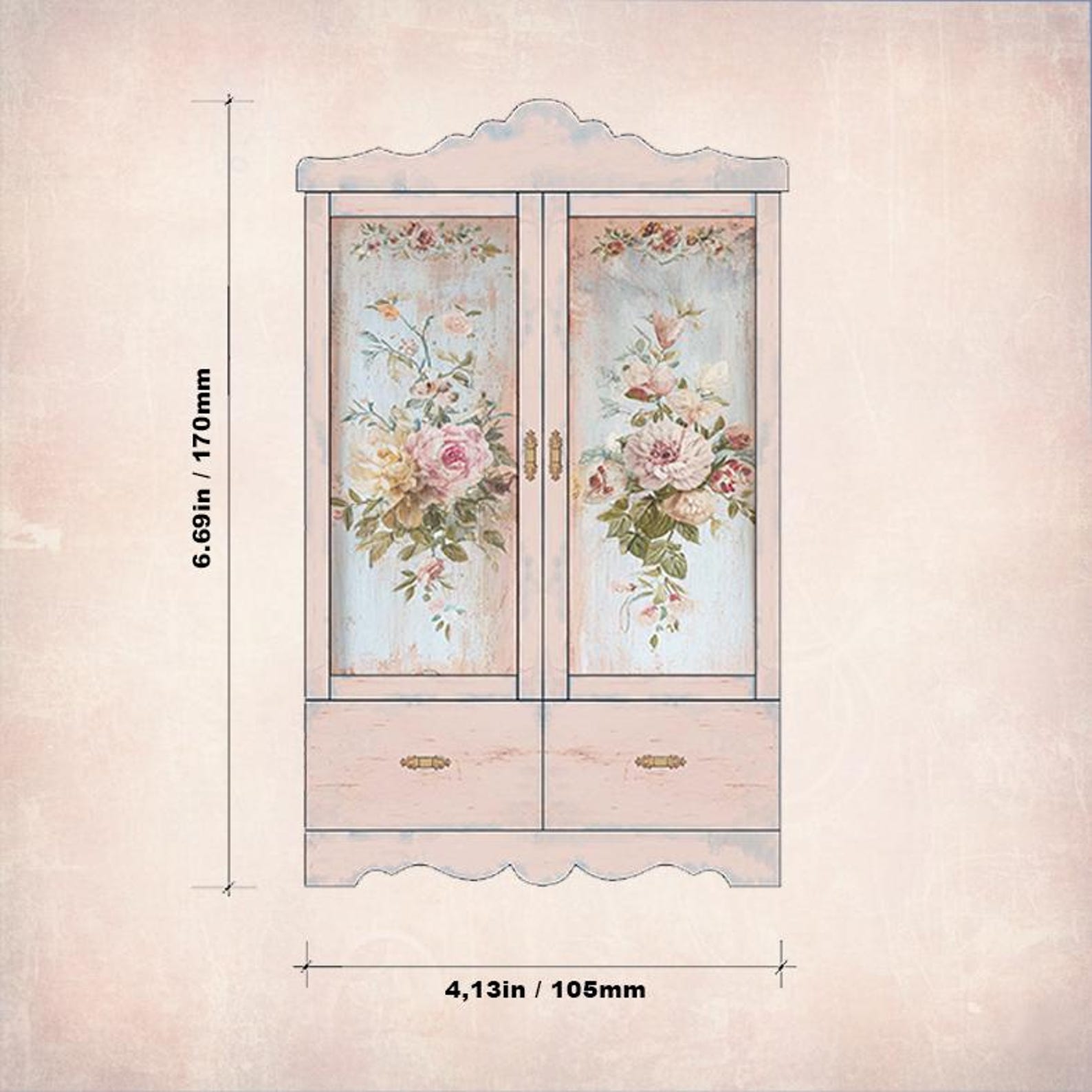 DIY 3D Wardrobe Template, Dollhouse Closet, Papercraft Furniture ...