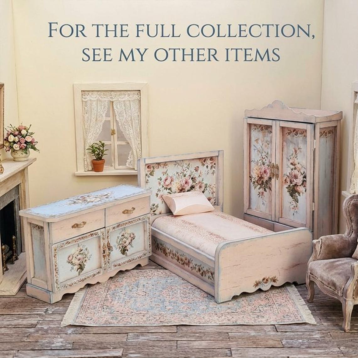 DIY 3D Wardrobe Template, Dollhouse Closet, Papercraft Furniture ...