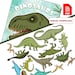 Printable DIY. Paper Dinosaurs. Dinosaurs Game Book. Quiet Book. DIY ...