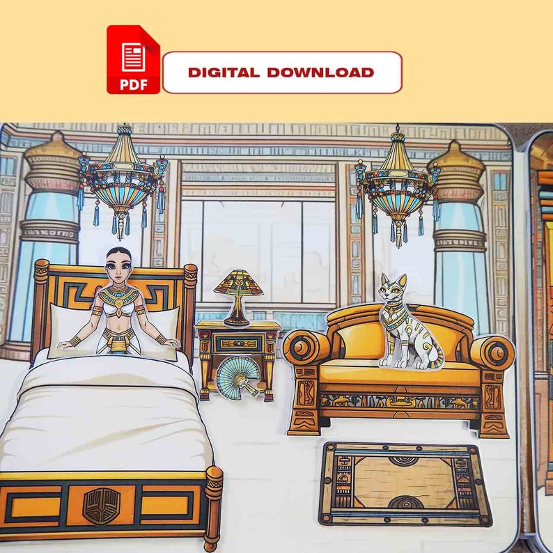 Princess of Egypt. Paper Doll Dress Up. Paper Dresses and Accessories ...