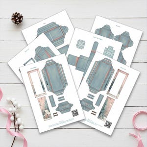 3D Paper Winter Wardrobe | DIY Miniature Furniture Template | Vintage ...