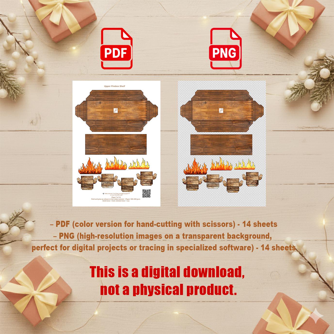 DIY Paper Fireplace – 3D Printable Templates for Crafting a Decorative ...