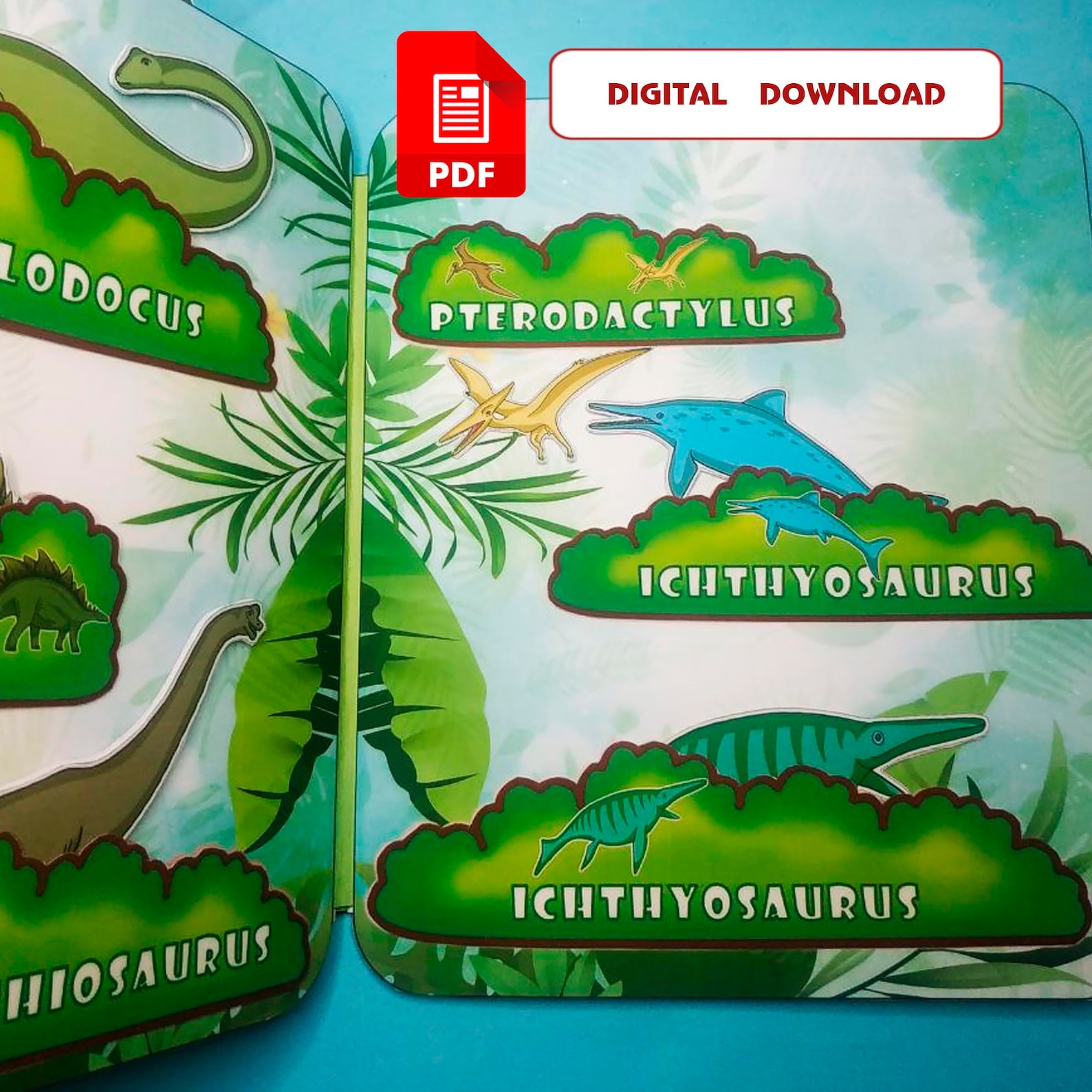 Printable DIY. Paper Dinosaurs. Dinosaurs Game Book. Quiet Book. DIY ...