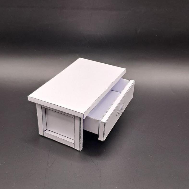 DIY Paper Coffee Table Template Printable 1:12 for Assembly Painting ...