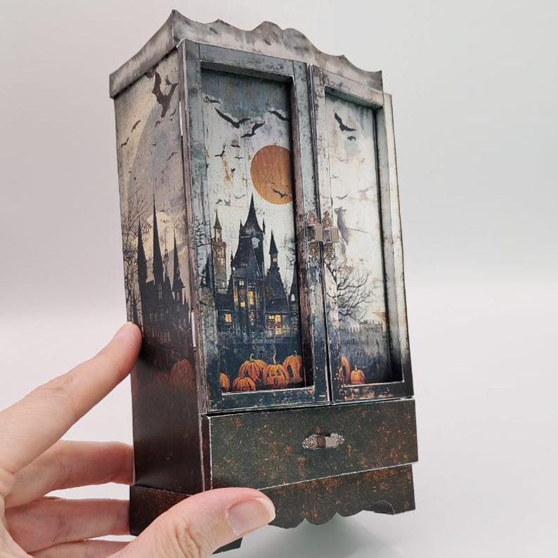 Halloween Paper Wardrobe Templates – DIY Gothic Dollhouse Furniture for ...
