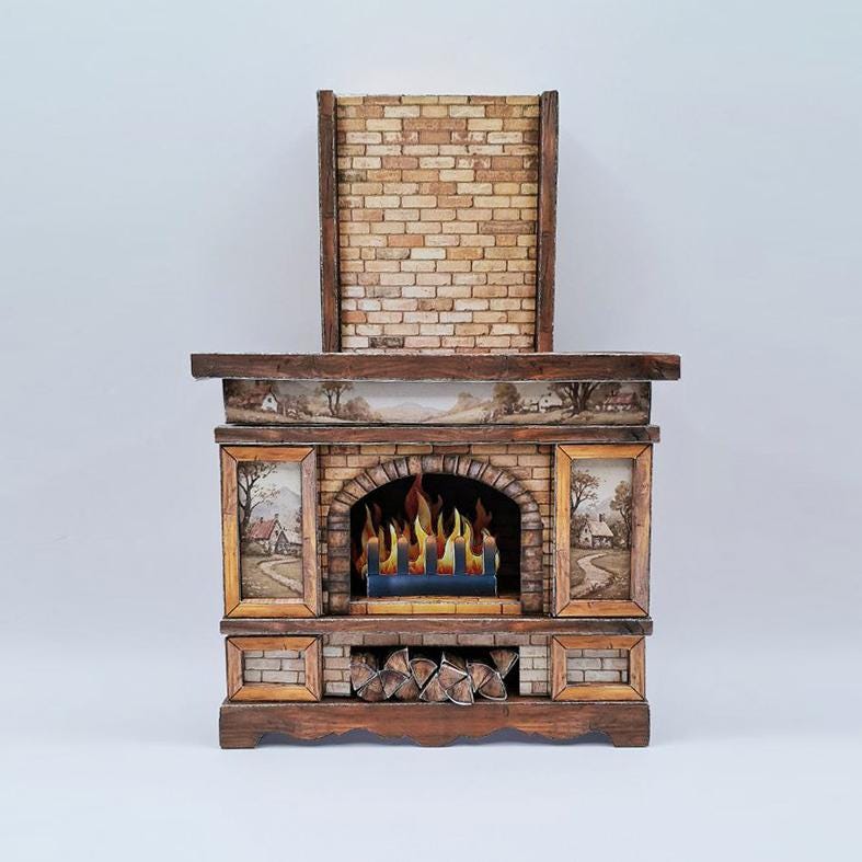 DIY Paper Fireplace – 3D Printable Templates for Crafting a Decorative ...