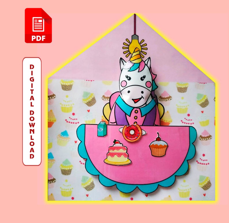 Paper Soft Unicorn. Paper Unicorn House. Quiet Book. Cut Out Paper ...