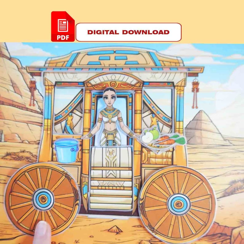 Princess of Egypt. Paper Doll Dress Up. Paper Dresses and Accessories ...