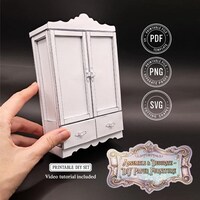 1:6 Scale Ornate Dollhouse Bed Headboard & Footboard Printable Paper ...