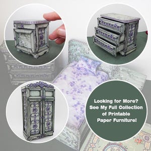 Printable Miniature Dollhouse Bed Template – DIY Paper Furniture - Etsy