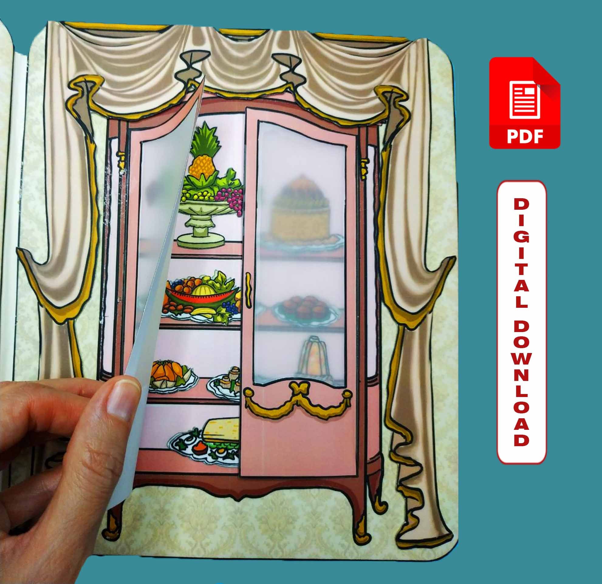 Princess Dress-up Paper Dollhouse – Busy Book | Printable PDF File - Etsy