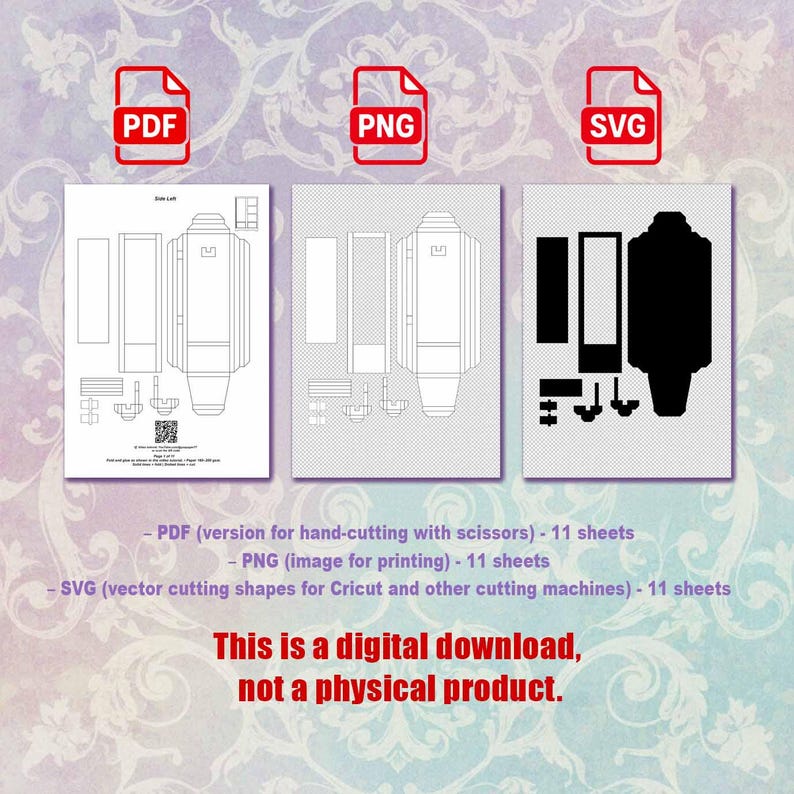Paper Wardrobe for Painting – DIY 3D Furniture Template for Crafting ...