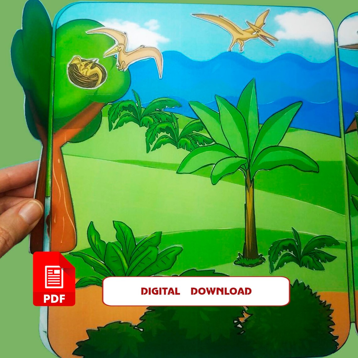 Printable DIY. Paper Dinosaurs. Dinosaurs Game Book. Quiet Book. DIY ...