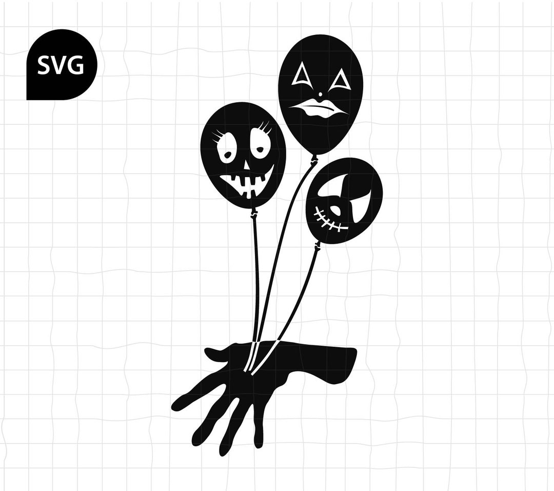 Spooky Balloons Scary Balloons Halloween Balloons Black - Etsy