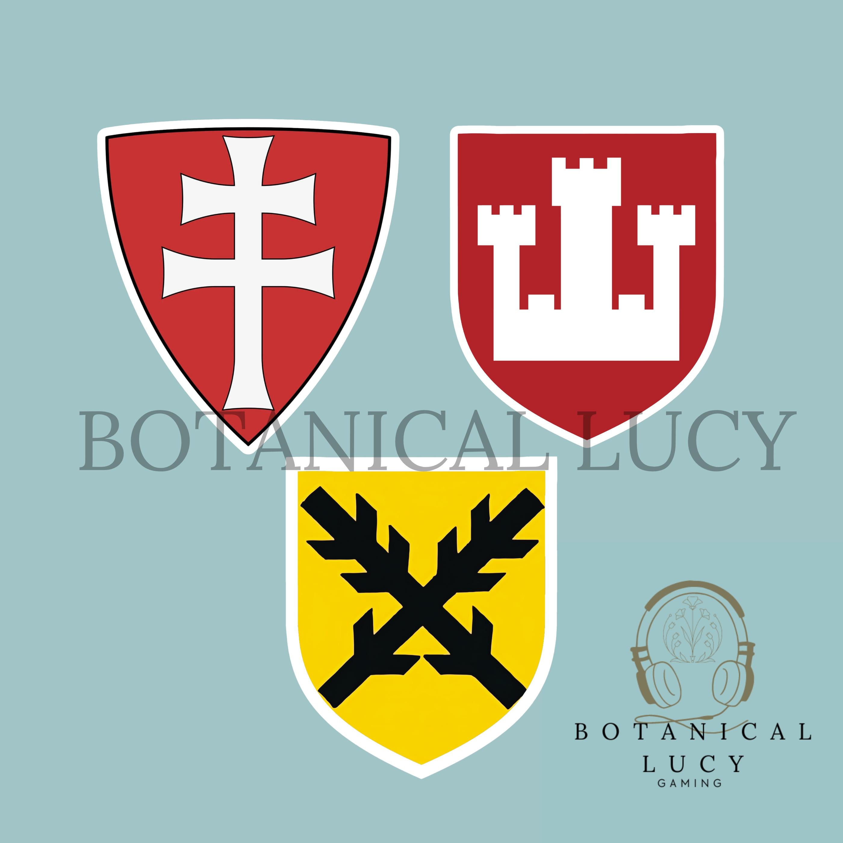 Kingdom Come Deliverance 2 Inspired Vinyl Stickers Prague, Leipa ...