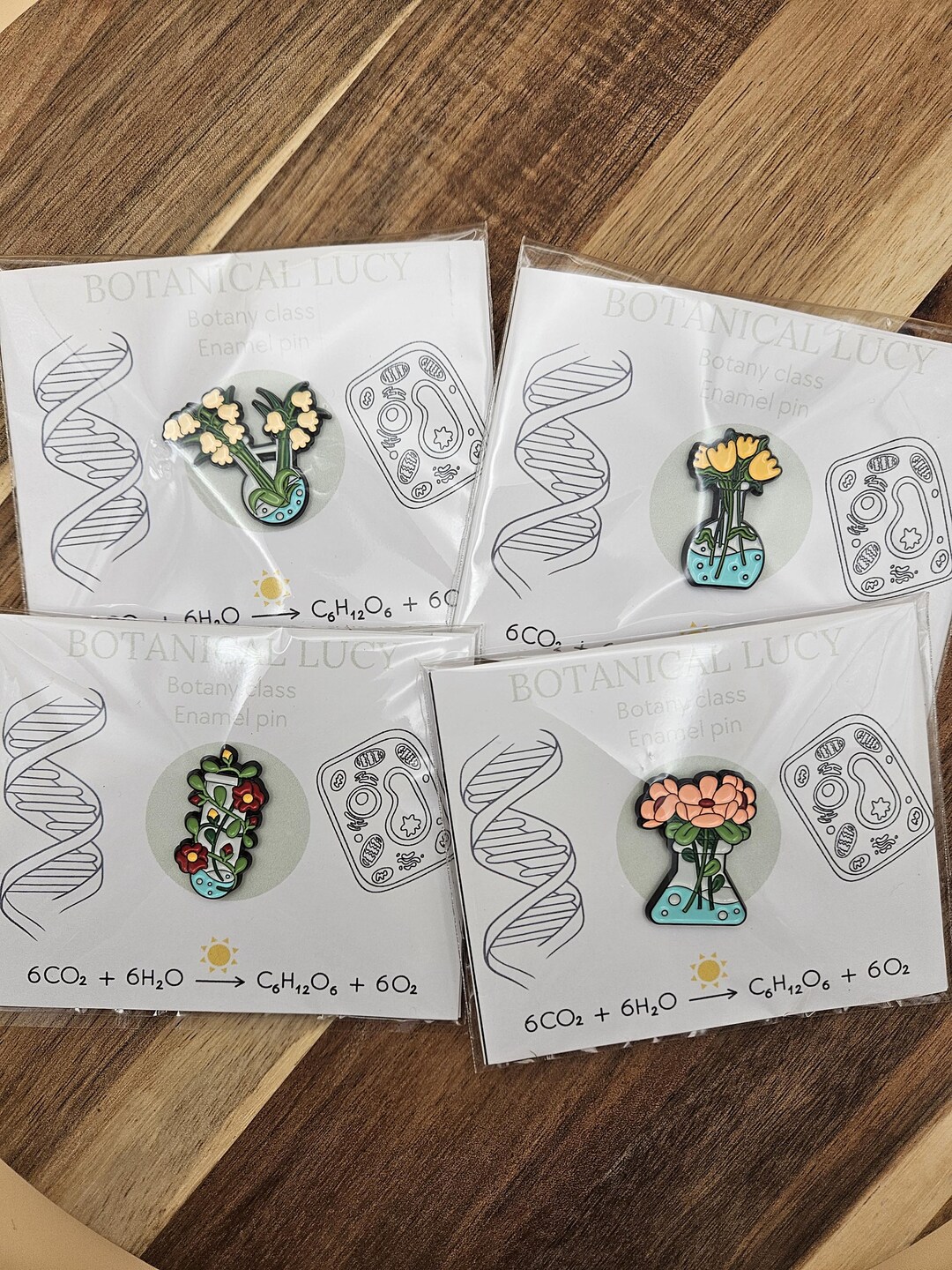 Botanical Enamel Pin: Chic Biology Gift for Science Lover - Etsy