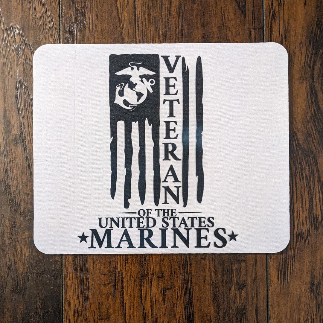 Marine Veteran Mousepad - Etsy