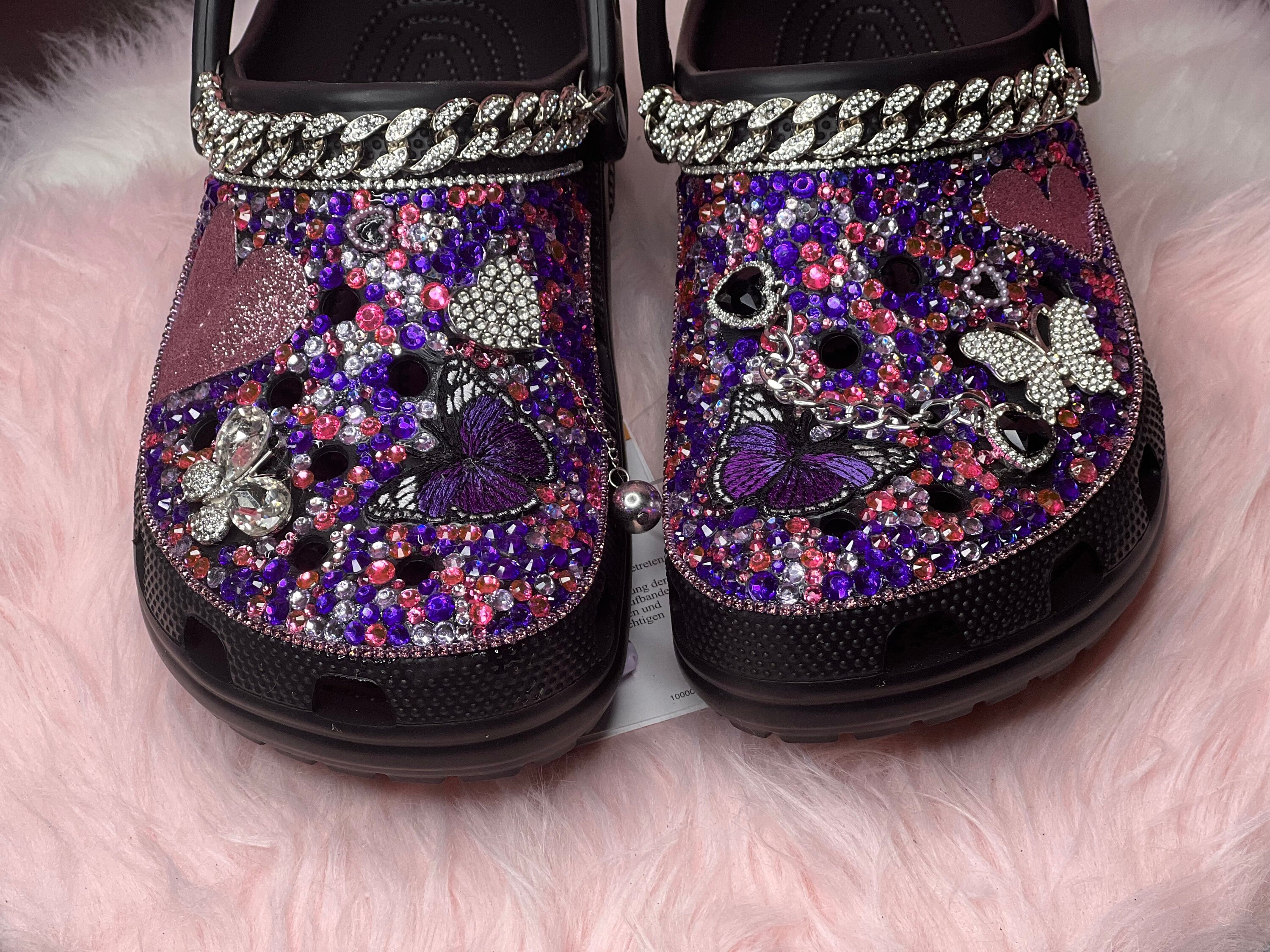 Purple Reign 3rd Edition custom Crocs, Bling, Bedazzled Crocs - Etsy