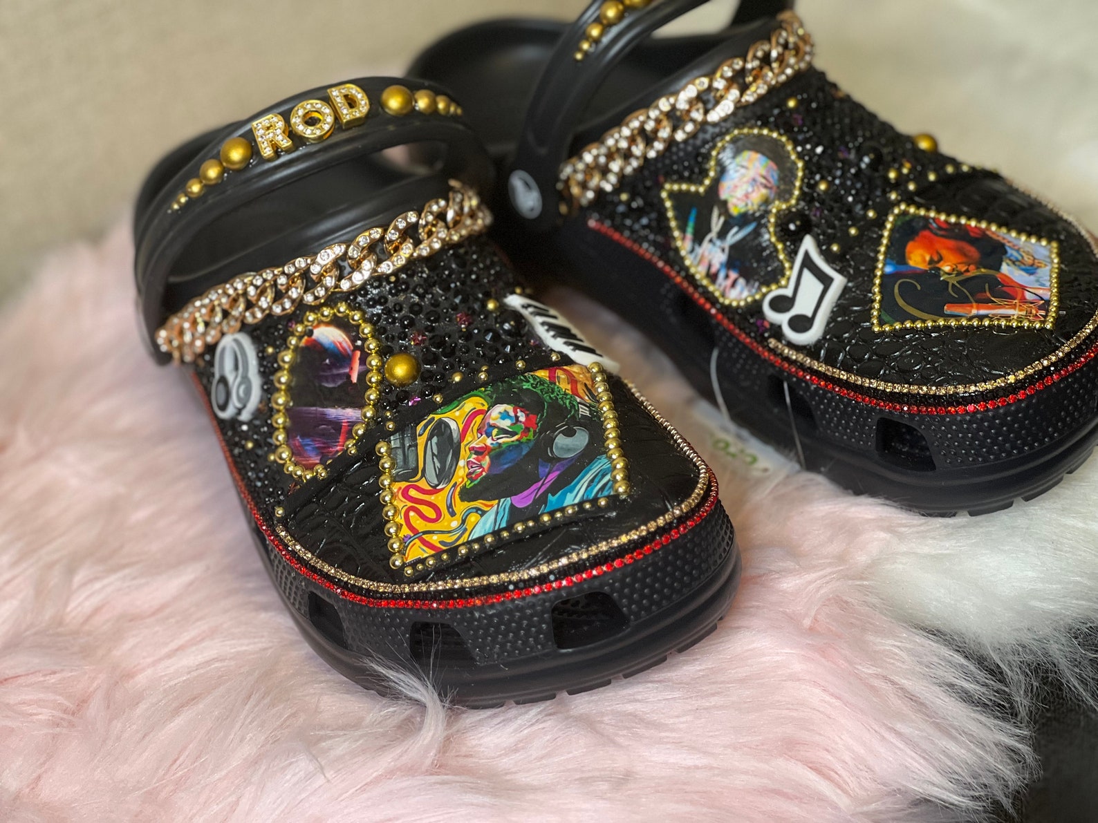 Ride the Wave Custom Bling Clogs featured Here is Platinum These Can Be ...