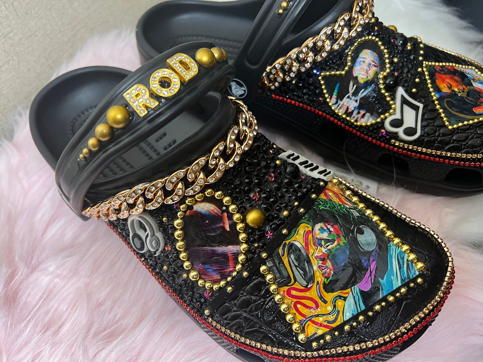 Ride the Wave Custom Bling Clogs featured Here is Platinum These Can Be ...