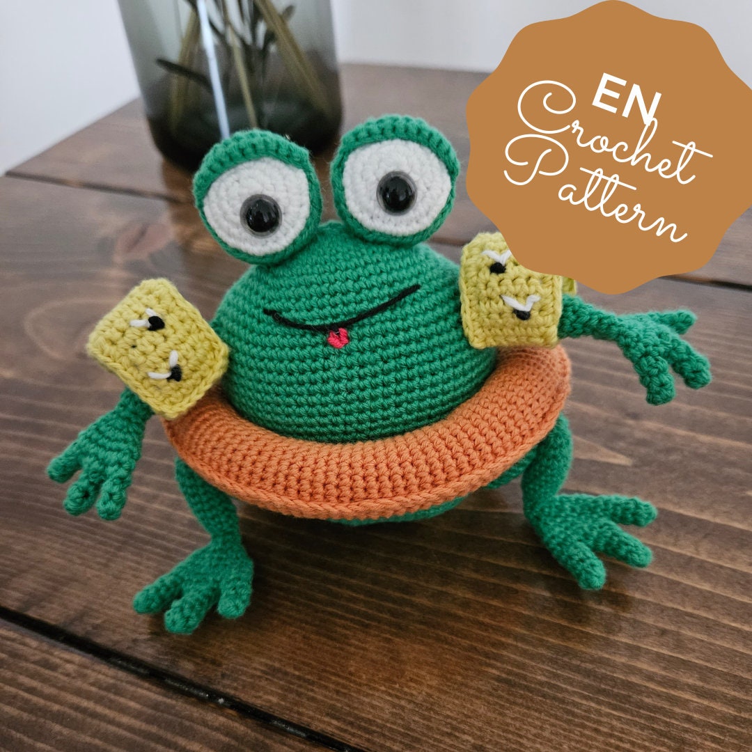 Crochet Pattern Trevor the Swimming Frog - Etsy