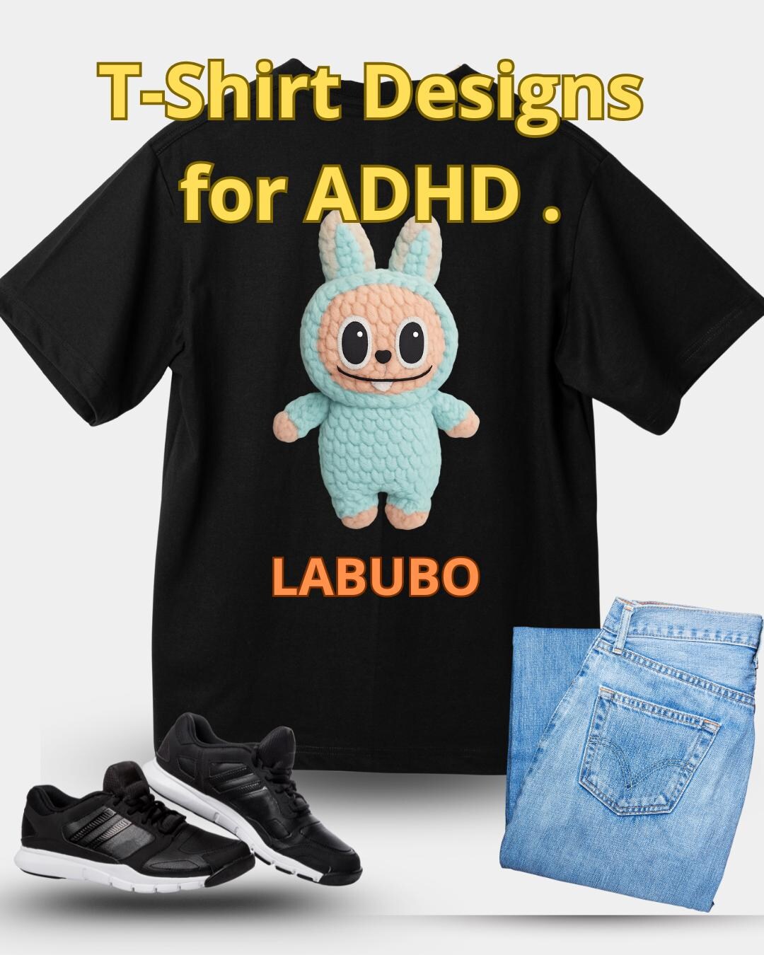 Adhd Shirt Design,crochet Smiling Bunny Plush,i Create This for You ...