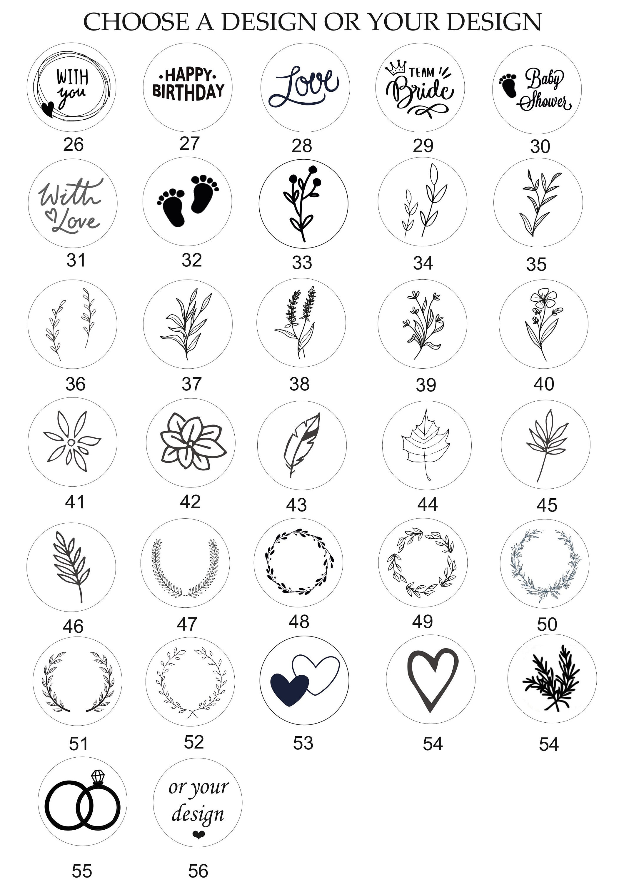 Custom Chocolate Stamp, Chocolate Seals, Personalized Chocolate Stamp ...