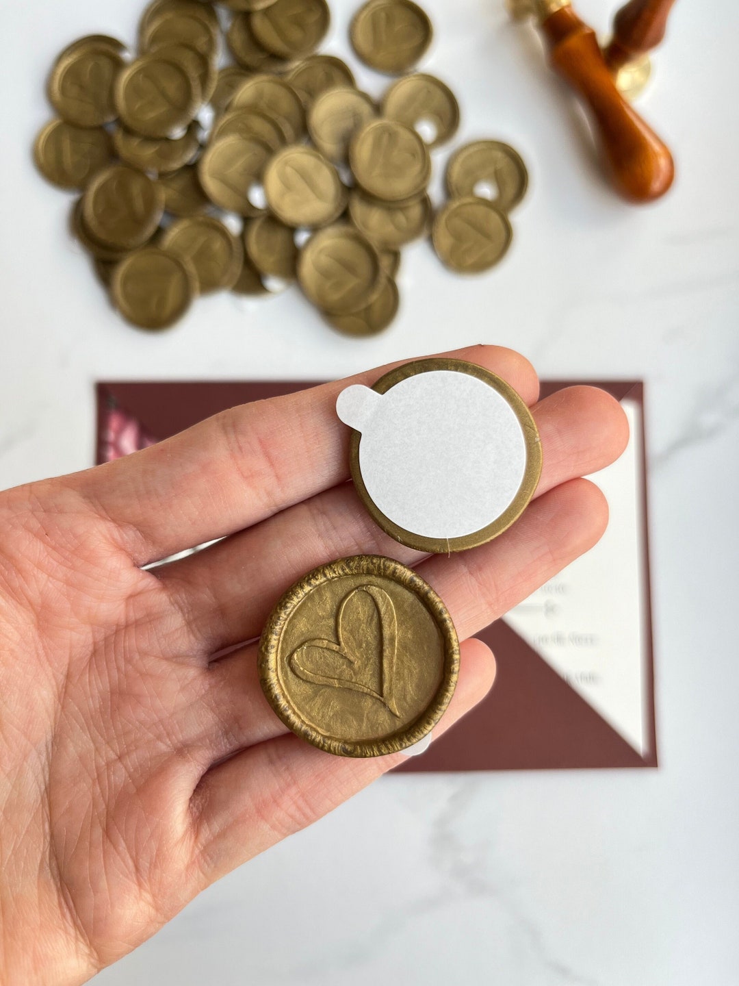 Logo Wax Seals,custom Wax Seals, Handmade Wax Seal Sticker,initial Wax ...