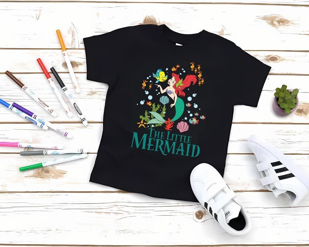Ariel Mermaid Shirt,disney Ariel Shirt, Kids Little Mermaid Shirt ...